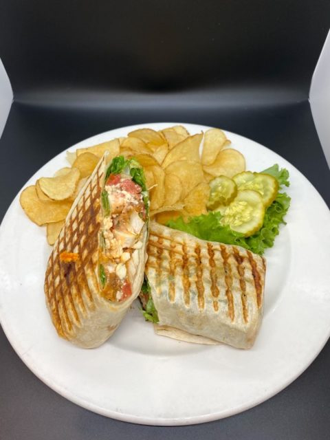 Kickin’ chicken wrap - Brunch Cafe